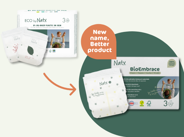 Original Nappies | 0% oil plastic on baby skin | Eco by Naty