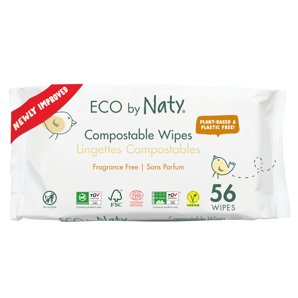 Eco by Naty baby wet wipes | 100% compostable